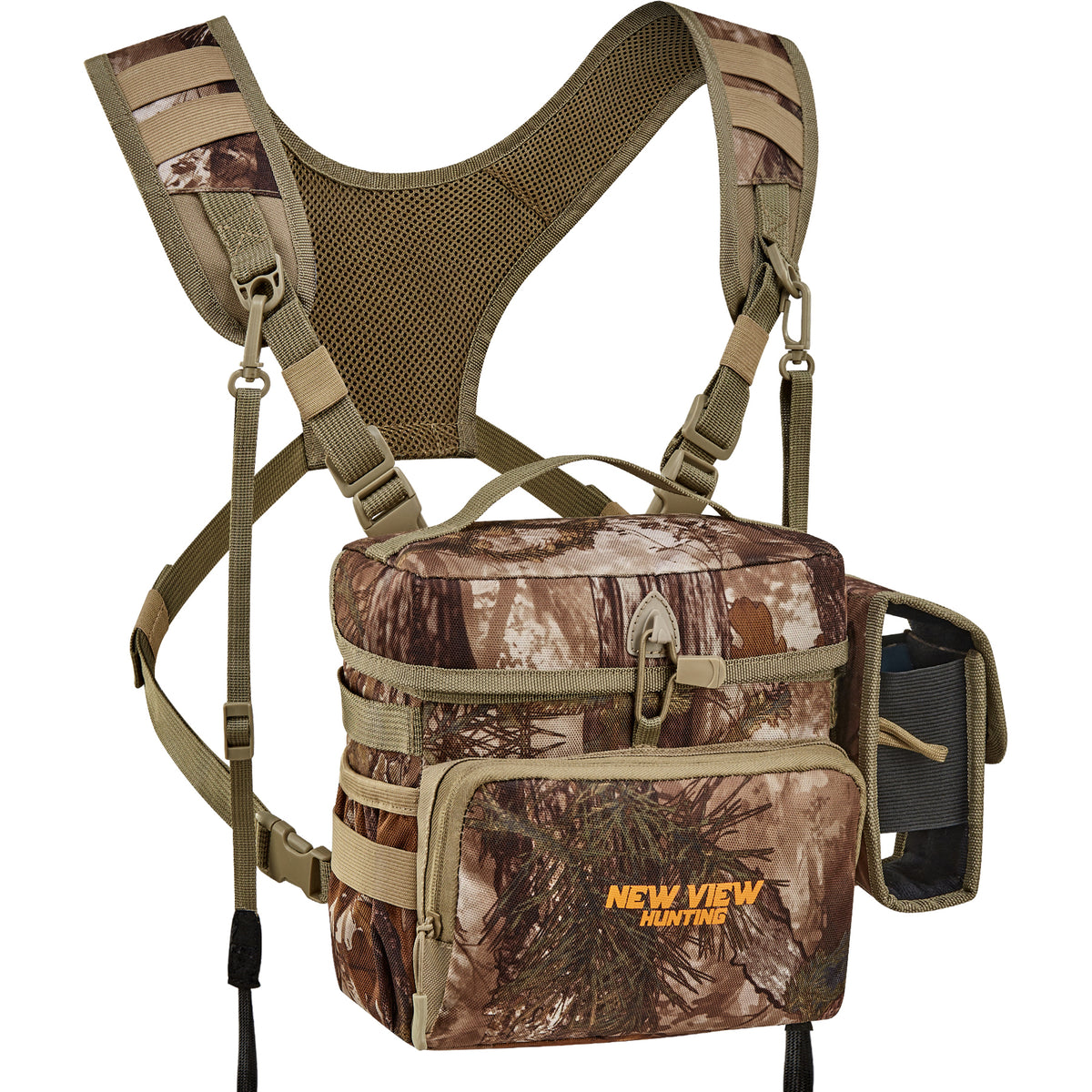 Binocular Chest Pack for Hunting, Bino Harness with Range Finder Pouch ...