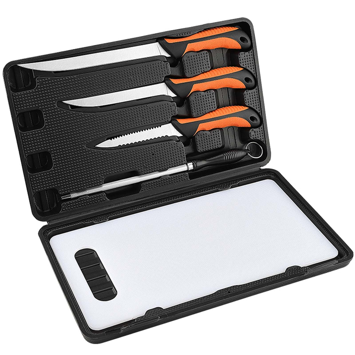 7-Piece Fillet Knife Set Gifts for Anglers, Fixed Blade Fish Filleting ...