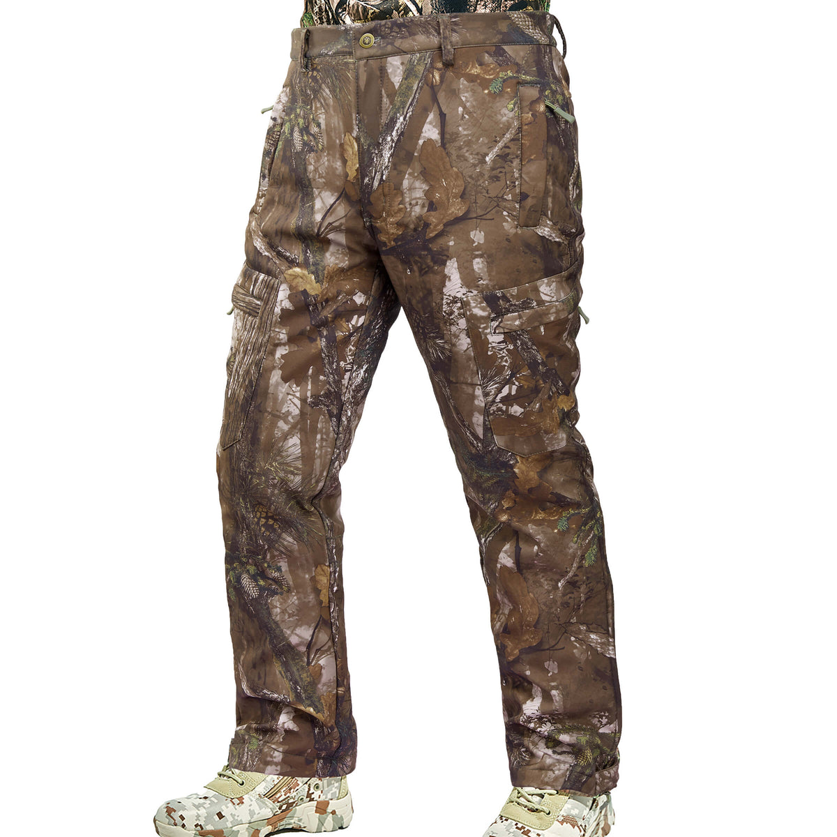 Quiet, Fleece-lined, and Water-resistant Camo Hunting Pants for Men ...