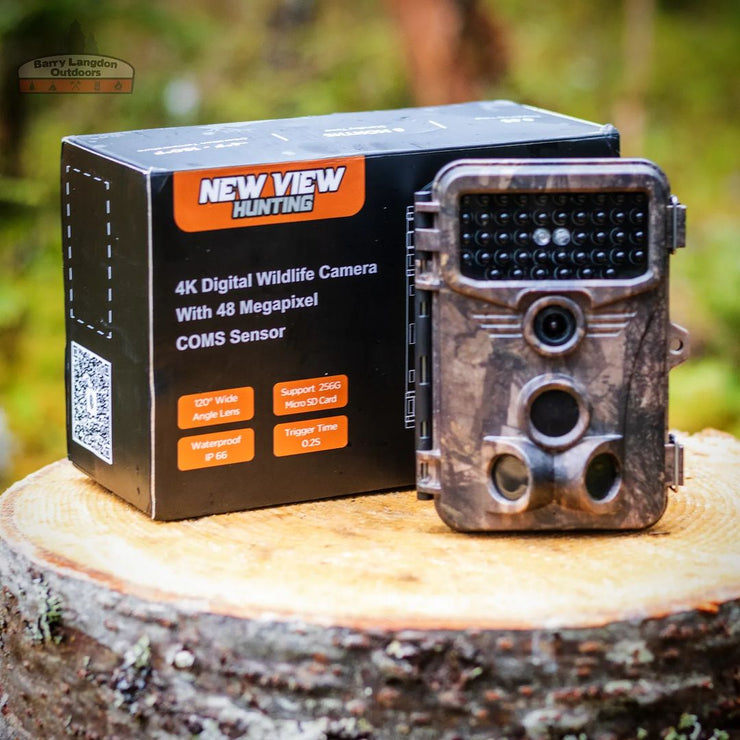 4K 48MP Trail Camera, IP66 Waterproof, Night Vision, Motion Activated ...