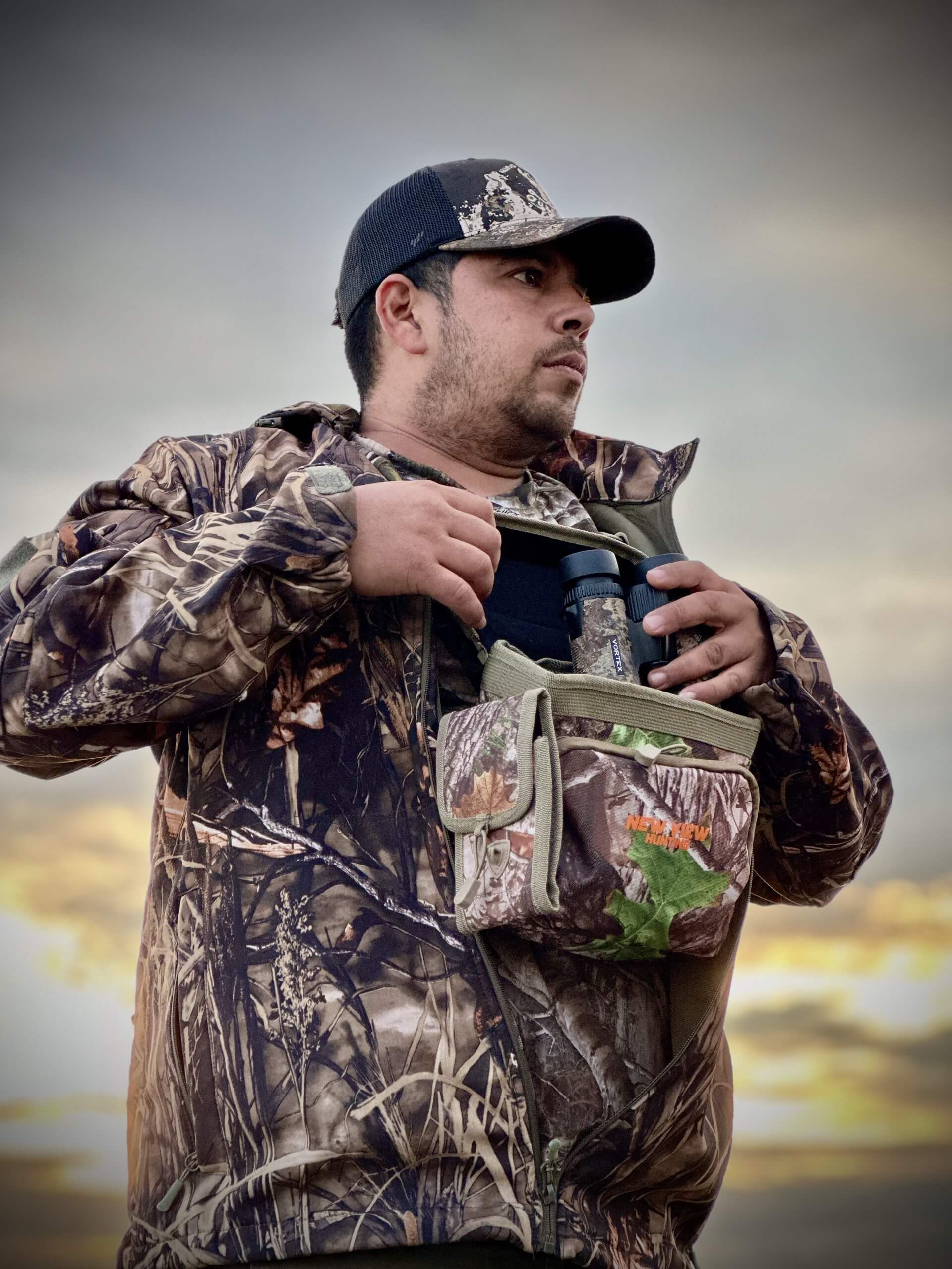Binocular Chest Pack for Hunting, Bino Harness with Range Finder Pouch ...