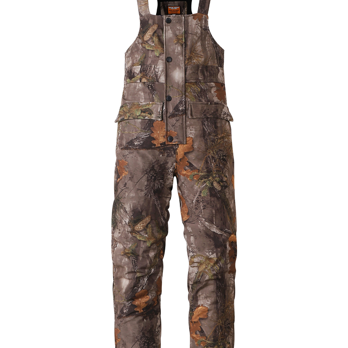 NEW VIEW Men’s Insulated Hunting Bibs – Silent Camo, Water-Resistant ...